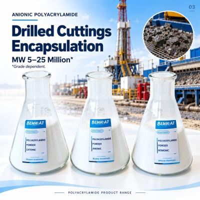 China 89% Min Solid Anionic Polyacrylamide APAM 5-25 Million MW Drilling Mud Additive for Drilled Cuttings Encapsulation for sale