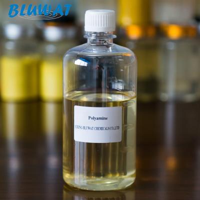 China Yellow Liquid Paper Making Fixing Agent 68131-73-7 Cationic Polymers Polyamine for sale