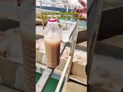 Polyacrylamide Flocculation Test in a Wastewater Treatment Plant | Effective Wastewater Purification
