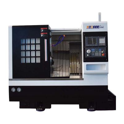 Chine Machine de tour de commande numérique par ordinateur de lit de pente de Φ280mm Max Cutting Diameter High Presion à vendre