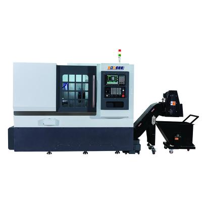 China Industrial Metal High Speed Lathe Machine Automatic Slant Bed for sale