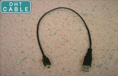 China USB2.0 miniusb 5Pin Korte Kabelassemblage met Goud Geplateerde USB-Schakelaar Te koop