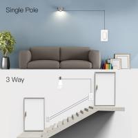 China Voice Control White 3 Way Wifi Smart Dimmer Switch for sale