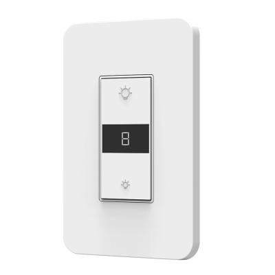 China Home Automation Apple HomeKit Wifi Three Way Dimmer Switch 90-110v Remote Control Wireless for sale