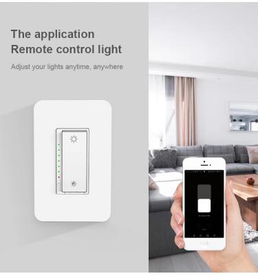 China Tuya Wireless Intelligence Smart Wifi Wall Switch 16A FCC Smart Home Dimmer Switch for sale