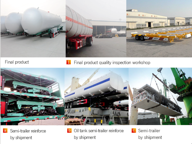2015 Hot Sale flatbed container dump semi trailer use for container transport