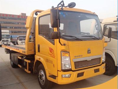 China 4X2 kleine Flatbed Slepenvrachtwagen 3 Ton 2 Assen 6 Goedgekeurde Wielen voor CCC van Sinotruk HOWO Te koop