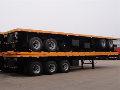 Cina 40ft/45 Ft di rimorchio a base piatta, asse 3 45 tonnellate rimorchio a base piatta dei semi da 50 tonnellate in vendita