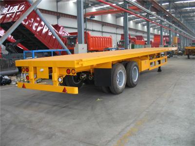 Cina 40ft/45 Ft di rimorchio a base piatta, asse 3 45 tonnellate rimorchio a base piatta dei semi da 50 tonnellate in vendita
