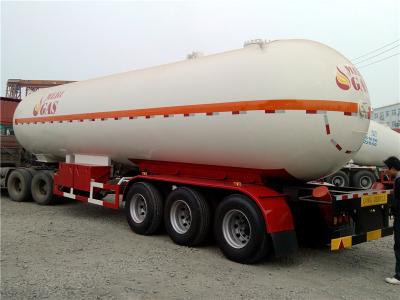Cina Rimorchio resistente/50000 L rimorchio 50M3 dei semi di 3 assi dei semi del carro armato di GPL 56000 L 25 tonnellate in vendita