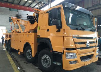 China Op zwaar werk berekende het Slepenvrachtwagen van SINOTRUK HOWO, 12 Wielen 50 Ton het Slepenvrachtwagen van de 360 Graadrotator Te koop