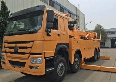 China Op zwaar werk berekende het Slepenvrachtwagen van SINOTRUK HOWO, 12 Wielen 50 Ton het Slepenvrachtwagen van de 360 Graadrotator Te koop