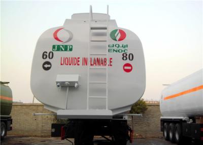 Cina rimorchio dei semi dell'autocisterna di trasporto dell'olio 60M3, asse resistente 3 60000L del rimorchio del serbatoio di combustibile in vendita