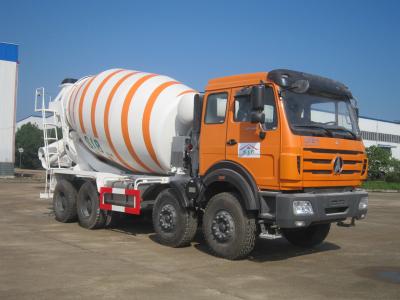 China Beiben 8X4 Self Loading Concrete Mixer Truck 12 Cubic Meter High Efficiency for sale