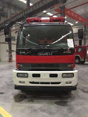 Cina 11000 litri del fuoco del camion dei vigili del fuoco del serbatoio di acqua del acciaio al carbonio di assi del materiale 2 per ISUZU in vendita
