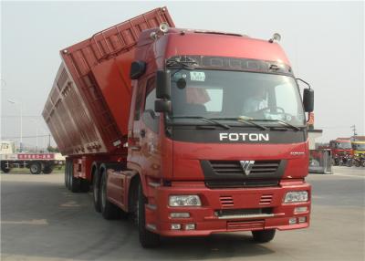 China 3 axle 40T 40 tons Side Tipper Trailer Hydraulic Cylinder Side Tipper Dump Semitrailer for sale