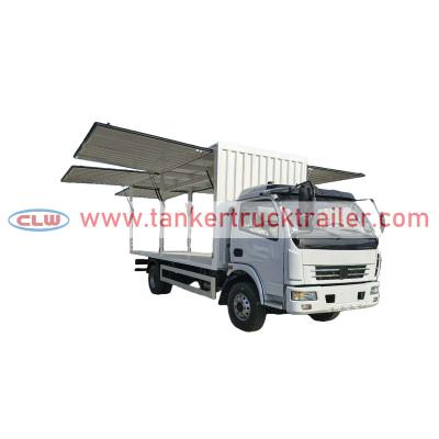 China Dongfeng 4 Meters 4x2 Cargo Wing Van Vehicle for Logistics for sale