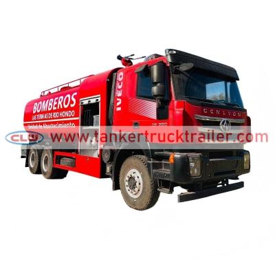 China Hongyan 6x4 20cbm/20ton Water Tank Fire Truck for Fire Suppression for sale