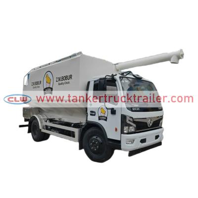 China Dongfeng 4x2 3 tons 6CBM Electric Bulk Feed Truck for Feed Mill for sale
