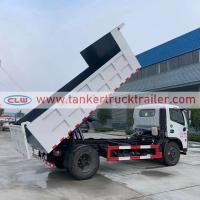 China Small Dongfeng 3 Tons Self-Unloading Garbage Truck for Construction Debris for sale
