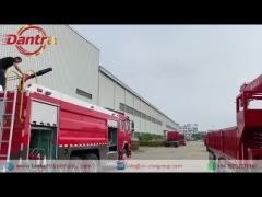 HOWO 6x4 Fire Truck Water Spray Test