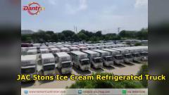 JAC 5 Ton Refrigerated Box Truck | 4x2 Freezer Truck for Frozen Food Ice Cream Transportation