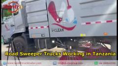 CLW Dantra Vehicle Road Sweeper Trucks Working on Tanzania City Streets | Real Customer Project