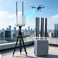 China Fixed UAV Detection And Jamming Equipment 10km Detection Positioning 3km Jamming for sale
