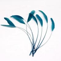 China Stripped Rooster Coque Feather in Dyed Pattern for Chicken Feather Benefit for sale