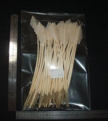 Cina Tinta testa di freccia a strisce piuma di tacchino a strisce con serigrafia in vendita