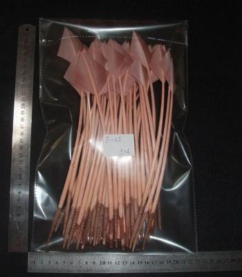 Cina Tinta testa di freccia a strisce piuma di tacchino a strisce con serigrafia in vendita