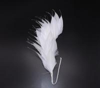 China Dyed Pattern Goose Feather Flower Mount with Wire Accessory Durable Construction for sale