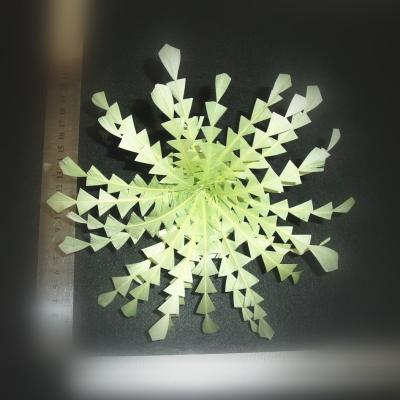 Cina 20*30 cm Montaggio a fiori di oca a strisce con accessori in filo con piuma di pollo in vendita