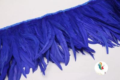 China 10-12 inch Rooster Coque Feather Fringe Trim voor snel verzenden DHL UPS FEDEX EMS TNT Te koop