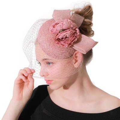 China 10*20 cm Party Decoration Sinamay Feather Fascinator with Headband for sale