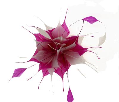 Cina Decorazione di festa Piuma d'oca Montaggio di fiori con accessori a filo Spedizione DHL UPS FEDEX TNT in vendita