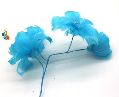Cina 10*20 cm Dimensione Piuma d'oca Montaggio di fiori con accessori in filo in vendita