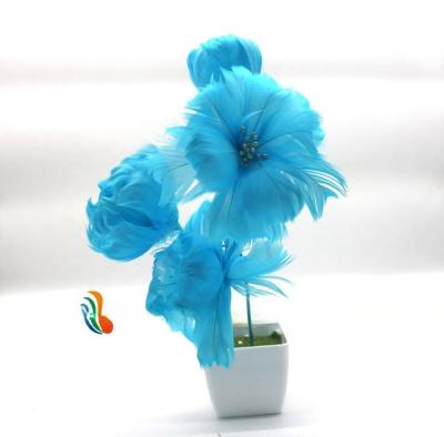 Cina 10*20 cm Dimensione Piuma d'oca Montaggio di fiori con accessori in filo in vendita