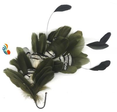 中国 15*30CM 剥がれたコックとグース羽の花の山 パーティーのための完璧なヘッドウェア 販売のため