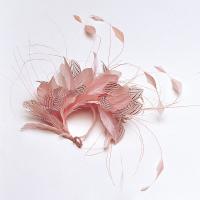 China Patterned Goose Feather Flower Mount with Wire Accessory UPS Shipping for sale