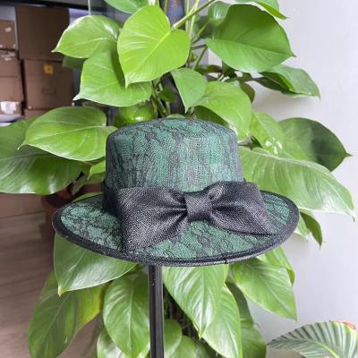 Cina Forniture per la mulineria Sinamay Mesh Feather Fascinator Hat in vendita