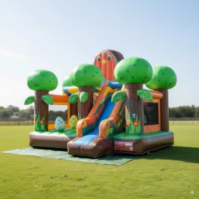 China Customizable Forest Theme Bird Inflatable Castle Kids' Outdoor Playground Bounce House for Party Rentals Portable Bouncy for sale