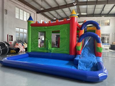 China Factory Wholesale Large Inflatable Bouncer Combo New Design Jumpers Inflatable Bounce House with Swimming Pool for Sale for sale