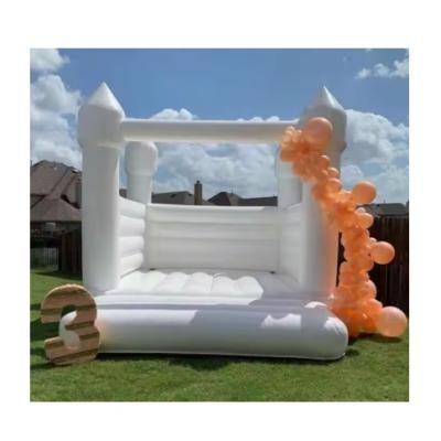 China Factory Wholesale Portable White Wedding Inflatable Jumping Castle/new Design Inflatable Bounce House for Party Rental for sale