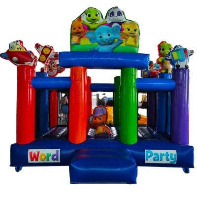 China Inflatable Word Party Jumping Bouncer China Factory air Bouncy House for Kids for sale