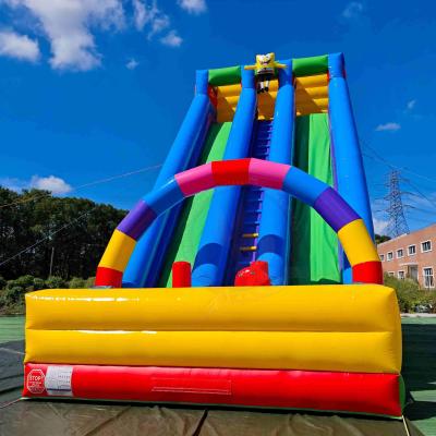 China Large Size Inflatable Slide Giant Land Playground Slide Custom Commercial Inflatable Amusement Equipment for Kids and Adults for sale