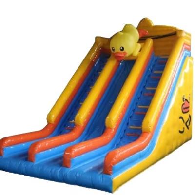 China Big Yellow Duck Themed Slide Inflatable Water Slide Indoor Playground Equipment Combination PVC  Kindergarten Children for Kids for sale