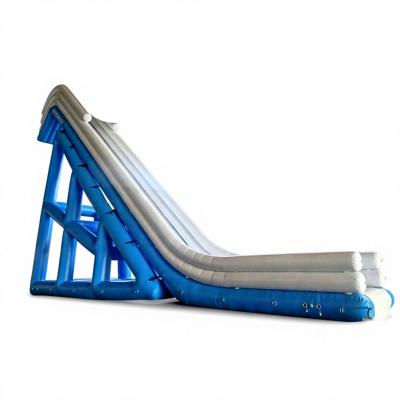 China Inflatable floating water slide for boat inflatable yacht slide water slide boat for sale