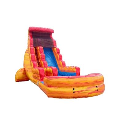 China 16-18-20-25ft Inflatable Water Slide Pool for Backyard Party Rentals Large Castle Inflatable for Kids for sale