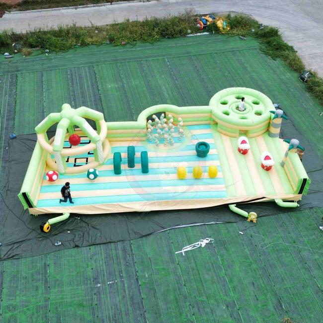 Pastel Interactive Inflatable Playground for Indoor Family Entertainment Centers product view 1